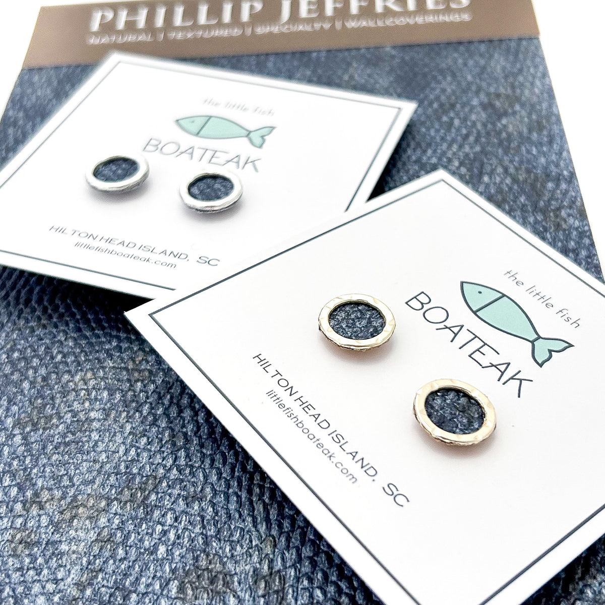 navy boa- silver – little fish BOATEAK