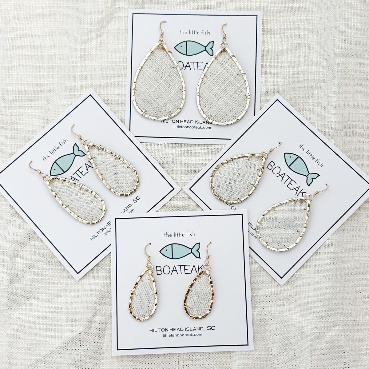 metallic linen shimmer mini keel – little fish BOATEAK