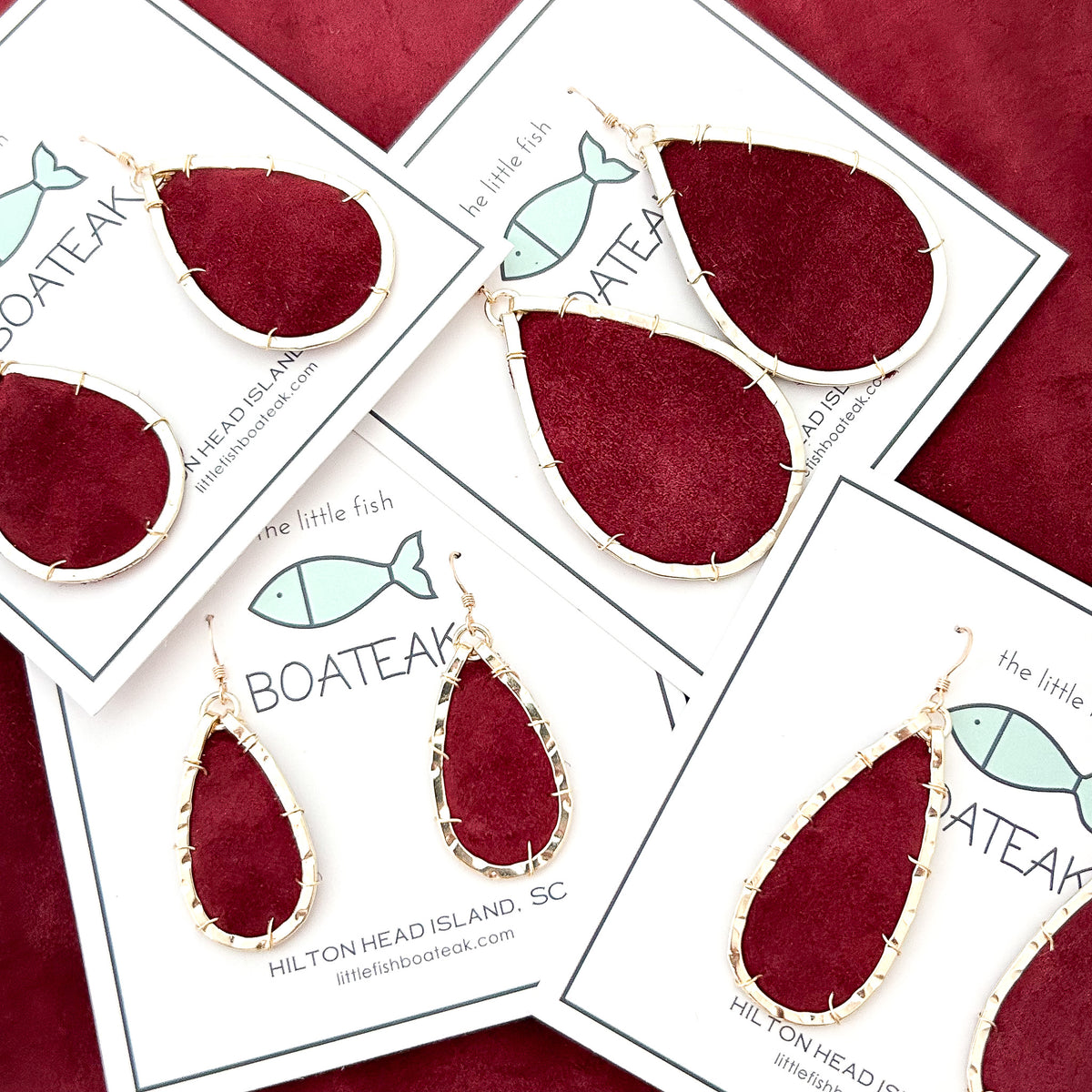 garnet suede keel – little fish BOATEAK